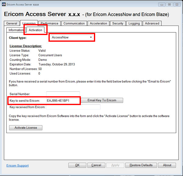 Online Activation AccessNow FAQs